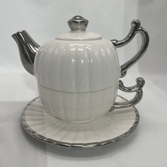 Pier 1 | Dining | Vintage Pier Set Of 2 Grace Tea For One Hand Painted ...